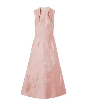 EMILIA WICKSTEAD Sleeveless Printed Midi Dress - Pink