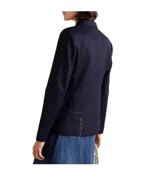 FORTELA Double-breasted Wool-felt Blazer With Peak Lapels