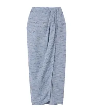 Lisa Marie Fernandez Draped Wrap Midi Skirt - No
