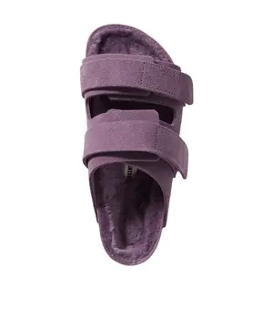 BIRKENSTOCK Shearling-lined Suede Sandals