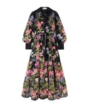 Charo Ruiz Ibiza Vintage Floral Dress - Black