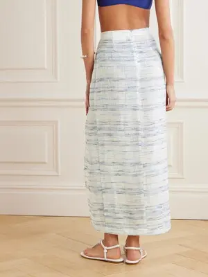 Lisa Marie Fernandez Lightweight Striped Wrap Dress