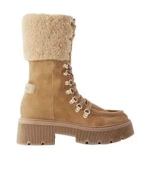 Bogner Casual Suede Leather Boots - Brown