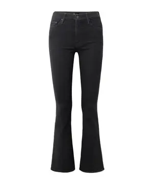 MOTHER Mid-rise Flared Jeans - Black