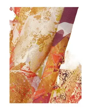 Zuhair Murad Printed Silk Chiffon Evening Gown - Nude
