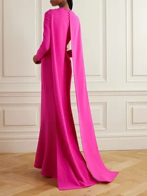 SAFIYAA LONDON Evening Gown With Shawl Train