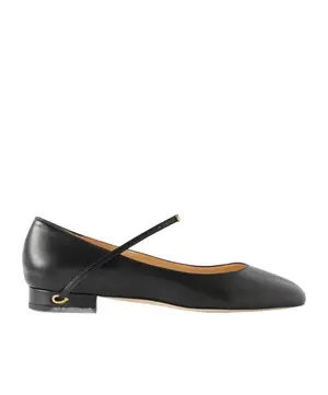 Jennifer Chamandi Leather Mary Jane Flats - No