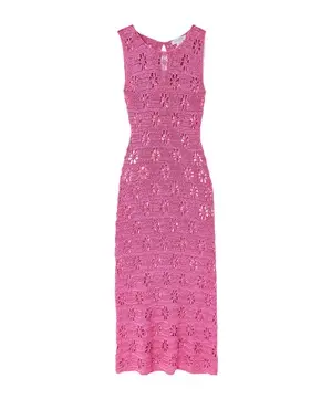 Calle Del Mar Crocheted Midi Dress - No