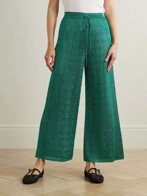 Calle Del Mar Casual Knitted Wide-leg Pants