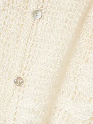 Calle Del Mar Cropped Crochet Cardigan