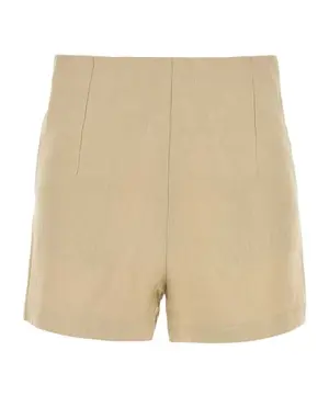Le Kasha Italian Linen High-waisted Shorts - No