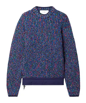 Aztech Mountain Shell-trimmed Ribbed-knit Sweater - No