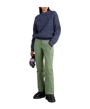Aztech Mountain Shell-trimmed Ribbed-knit Sweater