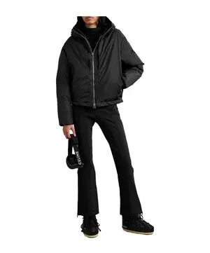 Aztech Mountain Hooded Padded Plaid Down Ski Jacket
