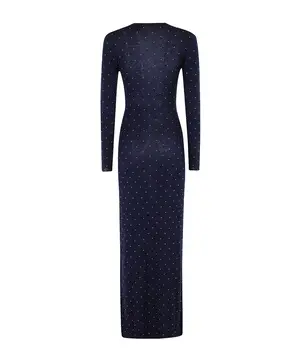 Rabanne Embellished Long-sleeve Gown - No