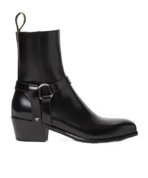 Fendi Square Toe Zip Up Boots