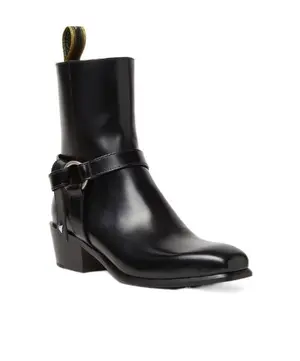 Fendi Square Toe Zip Up Boots