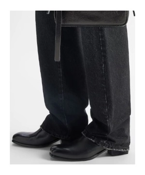 Fendi Square Toe Zip Up Boots