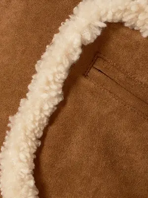 MOTHER Cropped Fleece Jacket