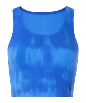 On Malibu Cropped Cutout Tie-dyed Stretch Recyled-jersey Tank - No