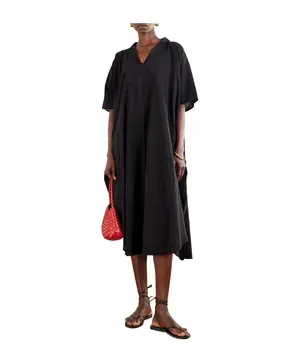 Lisa Marie Fernandez Lightweight Cotton Paneled Maxi Dress