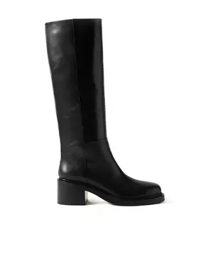 AeydĒ Taito Leather Knee Boots - Black