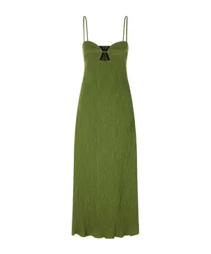 Johanna Ortiz Dream Spinner Cutout Maxi Dress - Green
