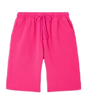 THE ELDER STATESMAN Cotton And Cashmere-blend Shorts - Pink