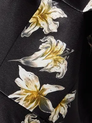 EMILIA WICKSTEAD Off The Shoulder Floral-print Faille Bustier Top