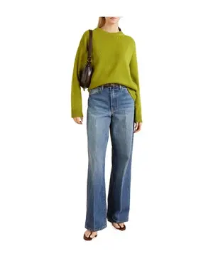 THE ELDER STATESMAN Evie Organic Cotton Wide-leg Jeans