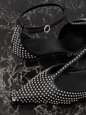 AeydĒ Studded Leather Pumps