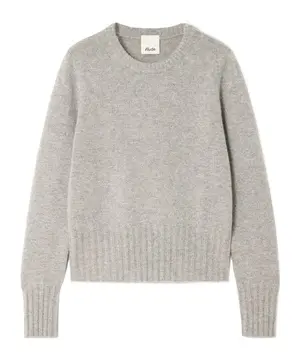 ALLUDE Minimalist Cashmere Sweater - Gray