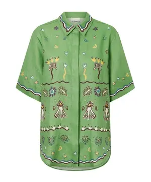 ALEMAIS Sun Dancer Shirt - Green