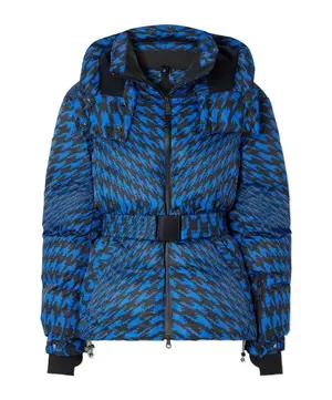 Perfect Moment Belted Quilted Printed Down Ski Jacket - No