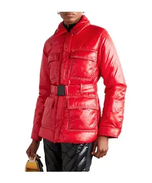 Perfect Moment Jade Belted Quilted Padded Glossed-shell Ski Jacket