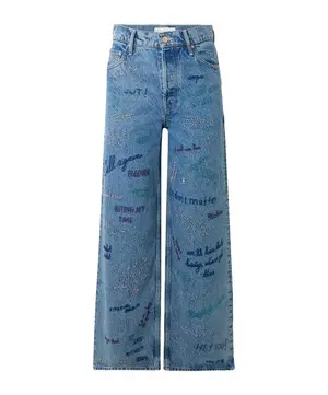 MOTHER Wide-leg Jeans - Blue
