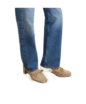 AeydĒ Suede Loafers With Block Heel