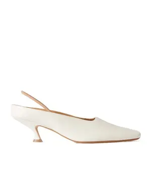 Calvin Klein Convertible Leather Mules - No