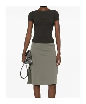 Alexander Wang Ribbed Short-sleeve T-shirt - No