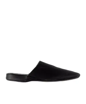 Calvin Klein Satin Square Toe Flat Sandals