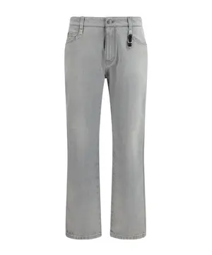 Ermanno Scervino Distressed Logo Patch Straight Leg Pants