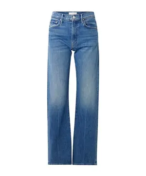 MOTHER Lasso Sneak Mid-rise Straight-leg Jeans - Blue