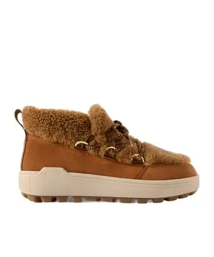 Bogner Padded Low-top Boots With Lug Soles - No