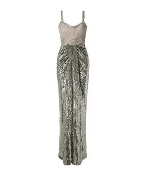 Jenny Packham Shimmering Evening Dress - Gray
