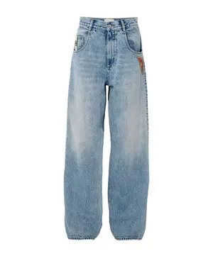 ALEMAIS High-waisted Straight-leg Jeans - No