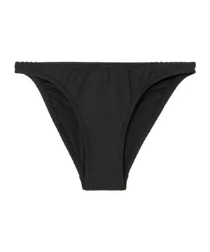 Melissa Odabash Pompano Scalloped Bikini Briefs - Black