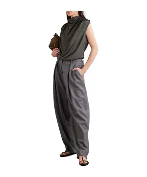 KALLMEYER Penny Draped Satin Top