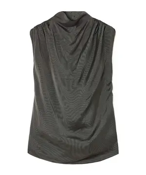 KALLMEYER Kallmeyer Penny Draped Satin Top No