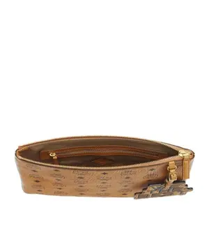 Mcm Medium Visetos Logo-print Pouch