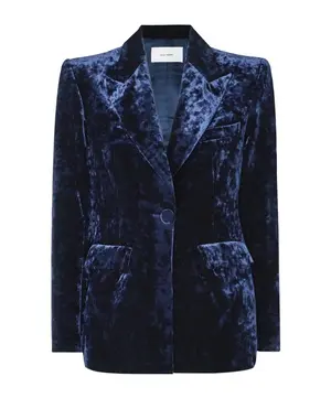 Alex Perry Striped Velvet Blazer - No